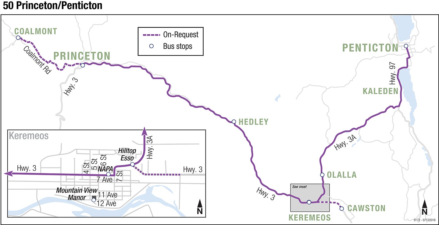 Route 50 Princeton/Penticton - South Okanagan-Similkameen