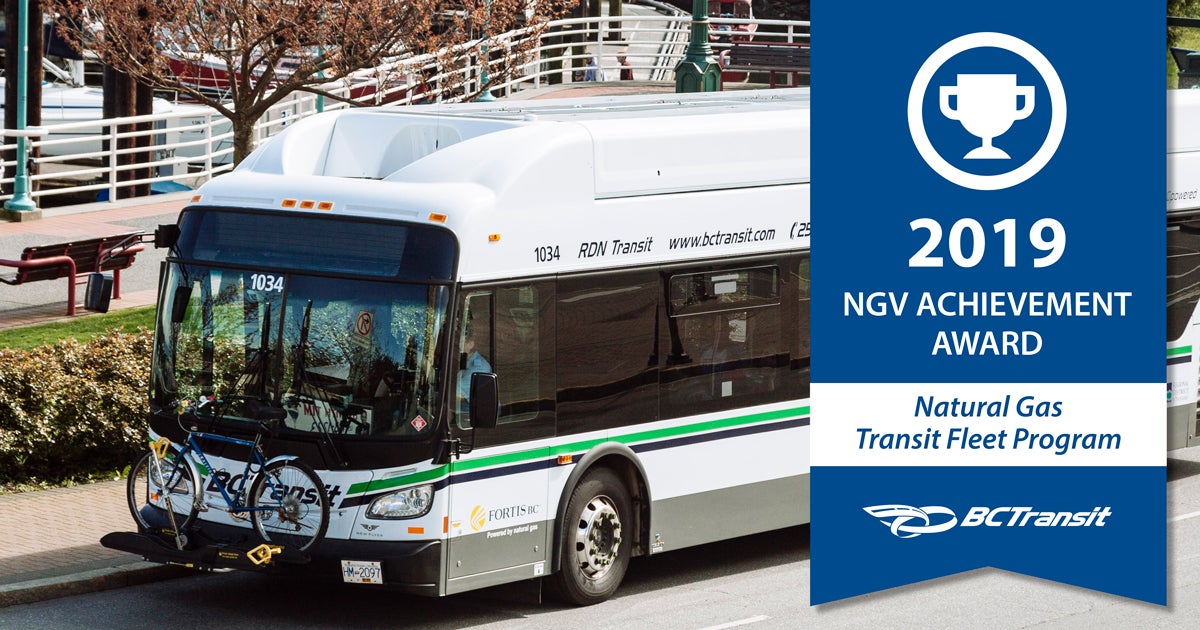 BC Transit Recognized with Natural Gas Transit Fleet Program 2019 Award ...